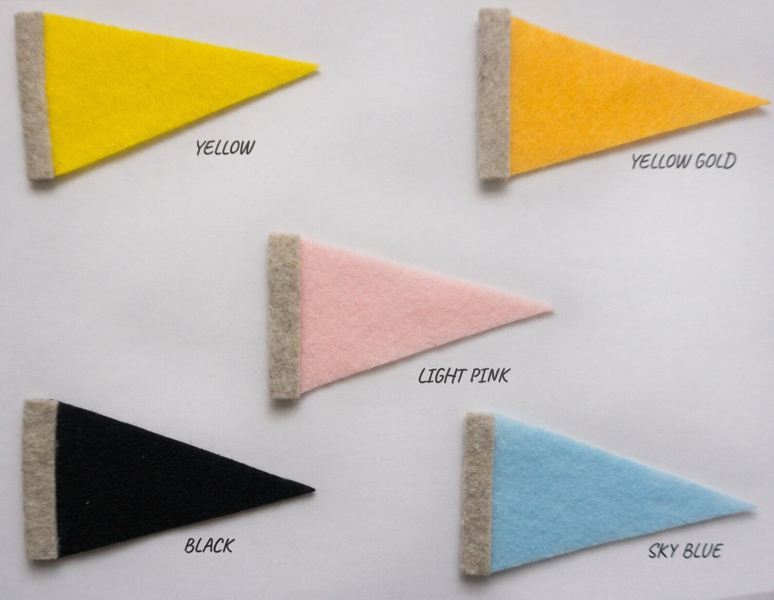 Personalized Name Felt Pennant Flag - Etsy