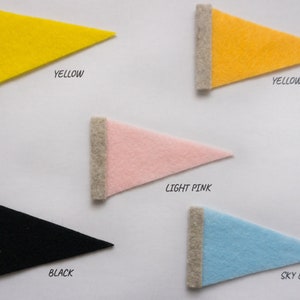 Personalized Name Felt Pennant Flag - Etsy