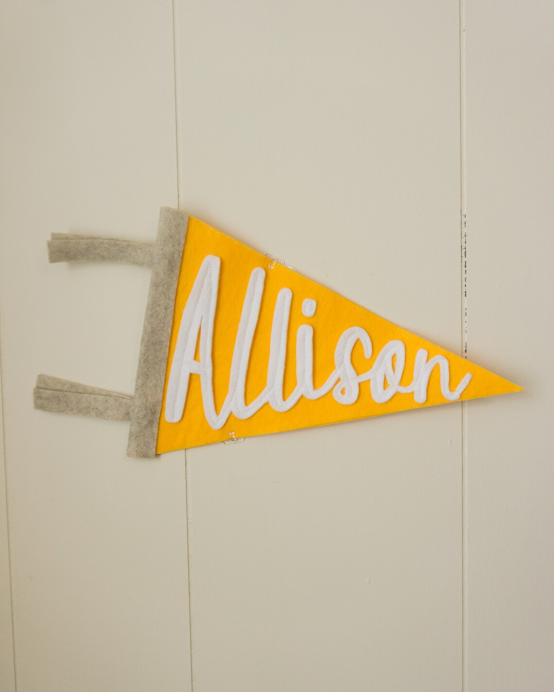 Personalized Name Felt Pennant Flag - Etsy