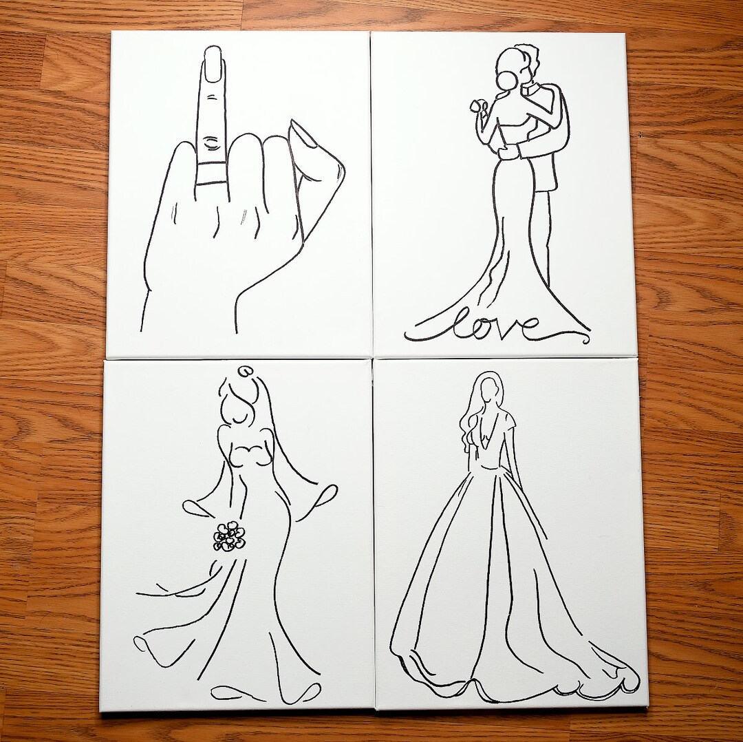 Bridal Shower Bachelorette Party Marriage Wedding Bride Paint Kits! - Etsy