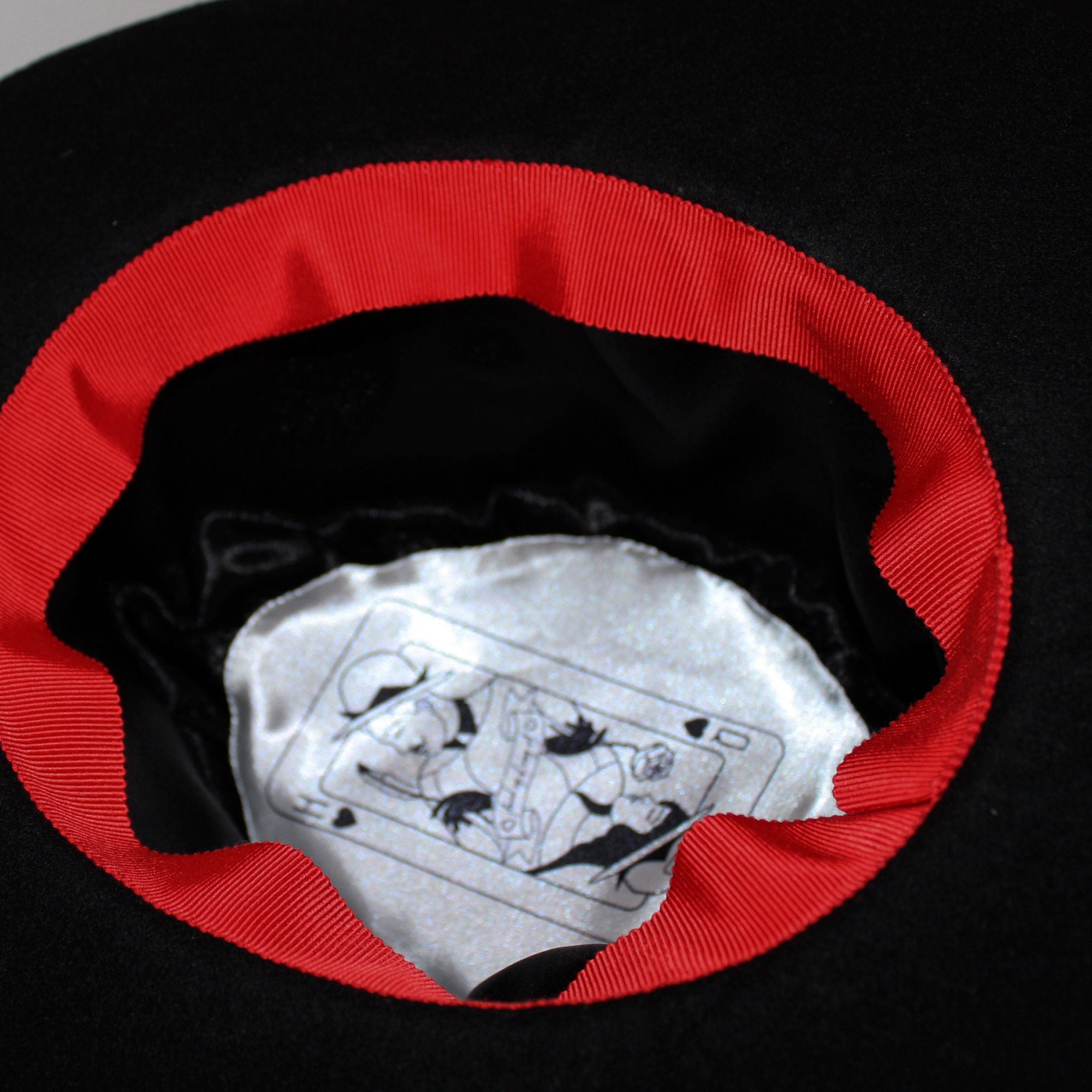 Black Distressed Flat Top Unisex Hat With Metal Pins - Etsy