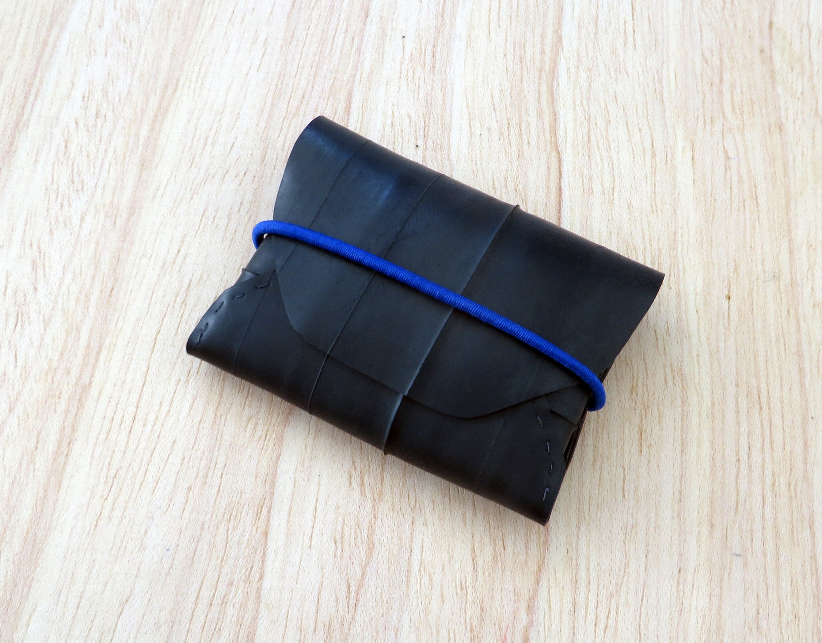L52 Recycled Rubber Inner Tube Purse With Blue Elastic Band - Etsy UK