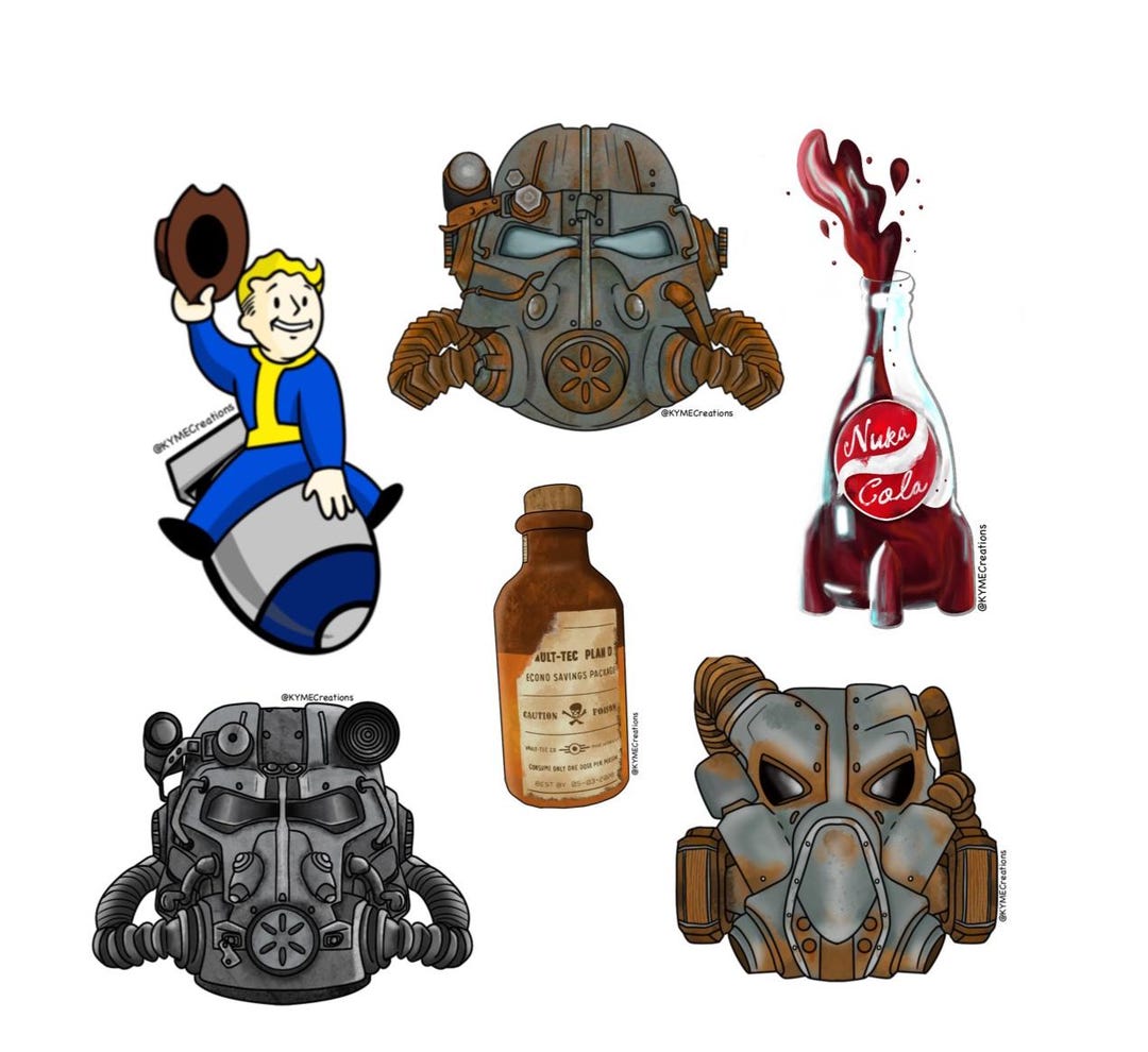 Fallout Sticker Pack - Etsy
