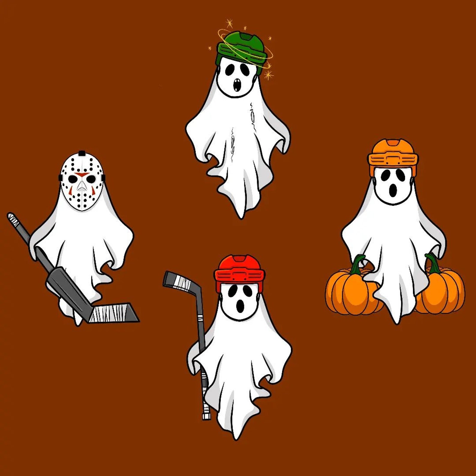Hockey Ghosties - Etsy