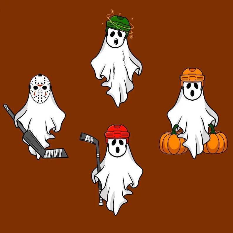 Hockey Ghosties - Etsy