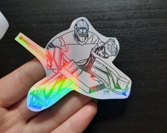 Hockey Player Stickers and Goalie Sticker Sheets, Hockey Stickers - Etsy