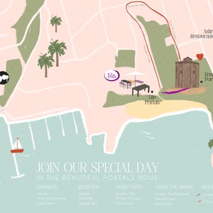 Custom Illustrated Map, Digital Print, Illustration - Etsy