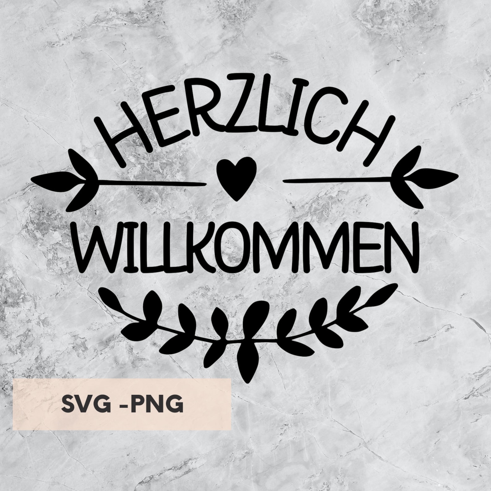 Herzlich Willkommen SVG PNG Plotterdatei Zuhause Cut File - Etsy