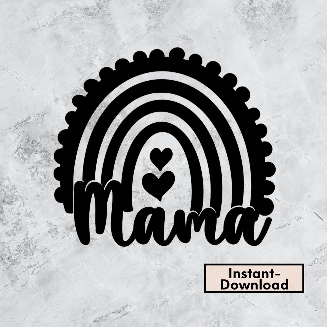 Mama Svg, Png, Rainbow Png, Instant Download - Etsy