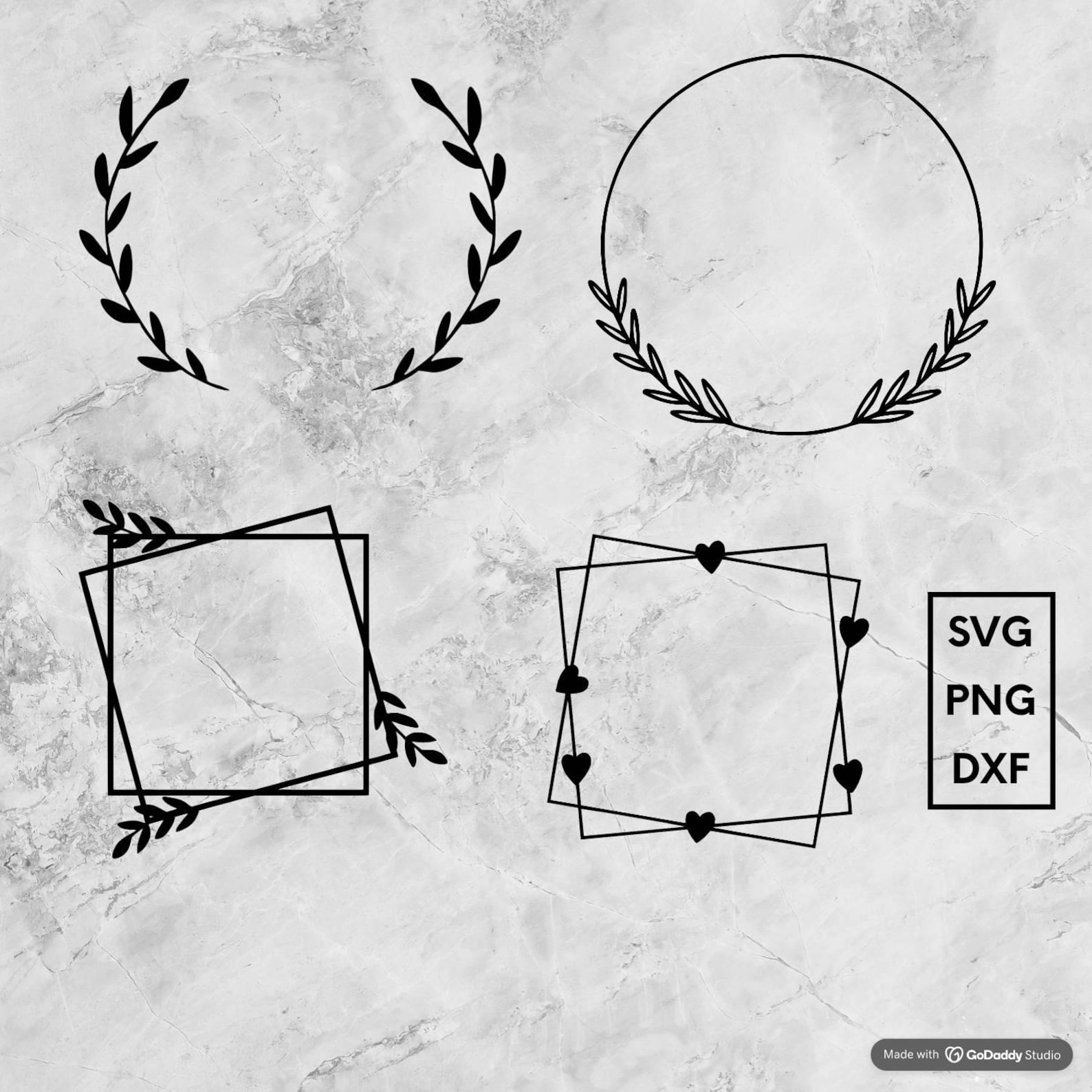 Kranz Plotterdatei, Sofort Download, PNG, SVG, Plotter, Plotting Bundle ...