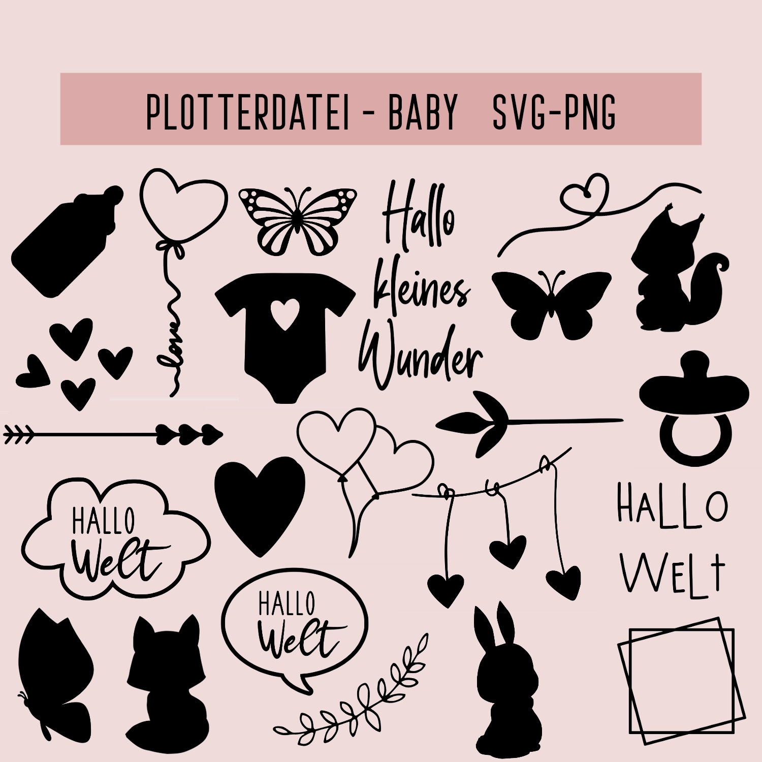 Baby Plotterdatei Plotter File SVG Plotting Bundle - Etsy.de