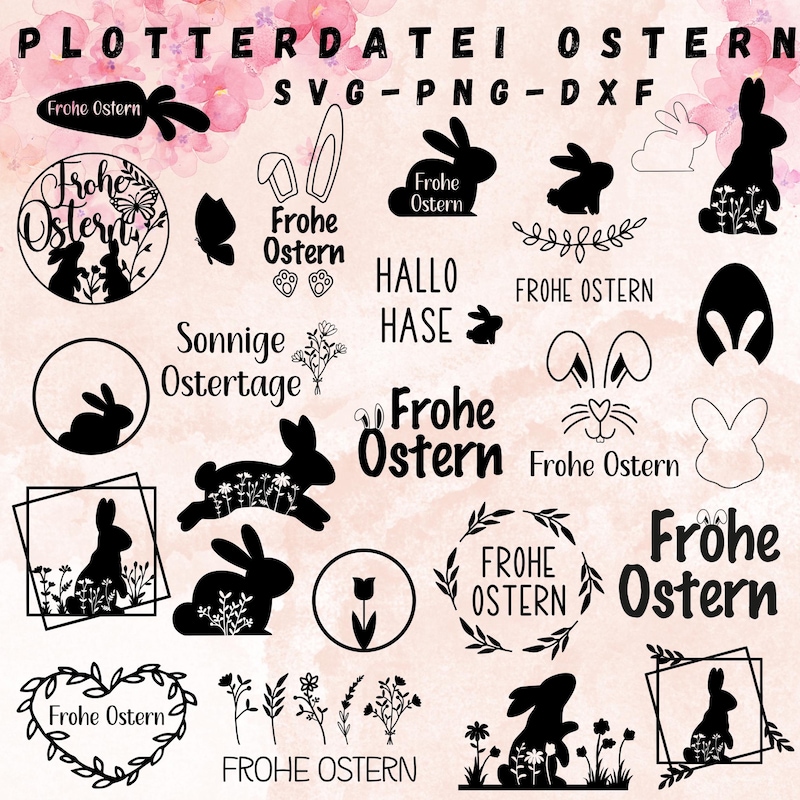 Ostermotive plotterdatei dxf - Etsy.de
