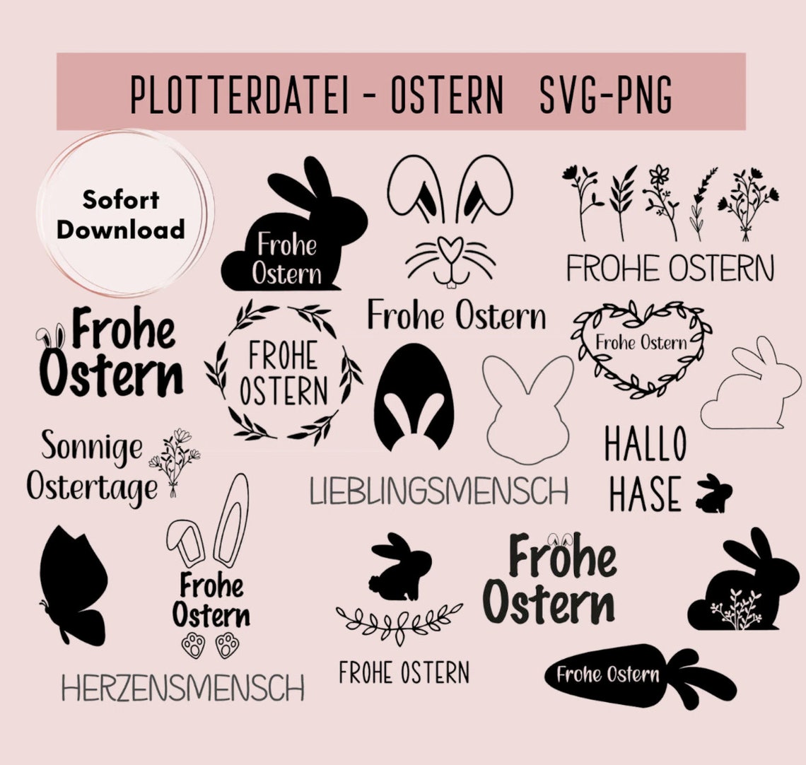 Plotterdatei Frühling, Plotterdatei Ostern, Hallo Frühling, SVG, PNG, Plotter File, Plotting ...
