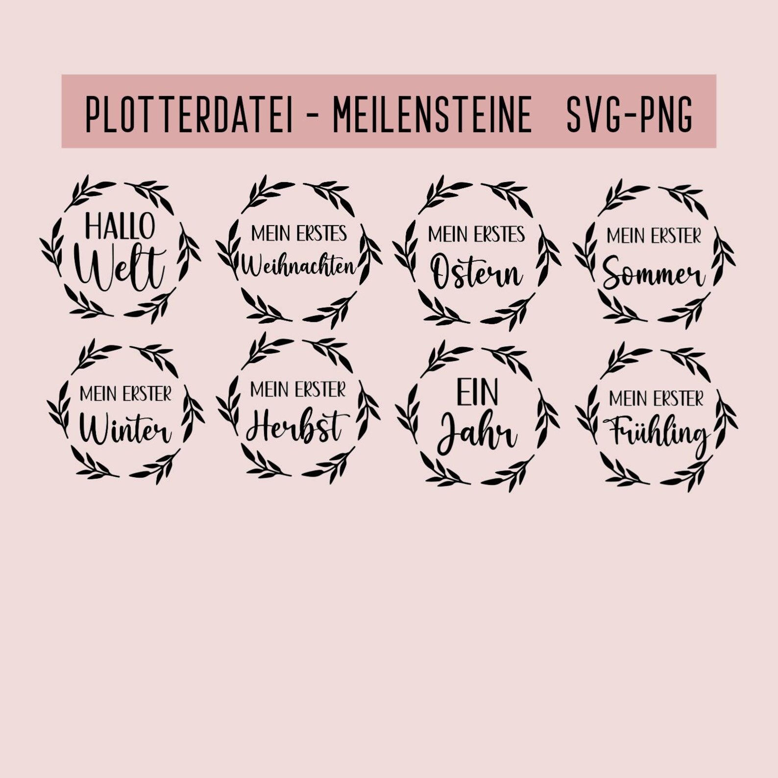 Plotterdatei Meilensteine, Sofort Download, SVG, PNG, Geschenk Zur ...