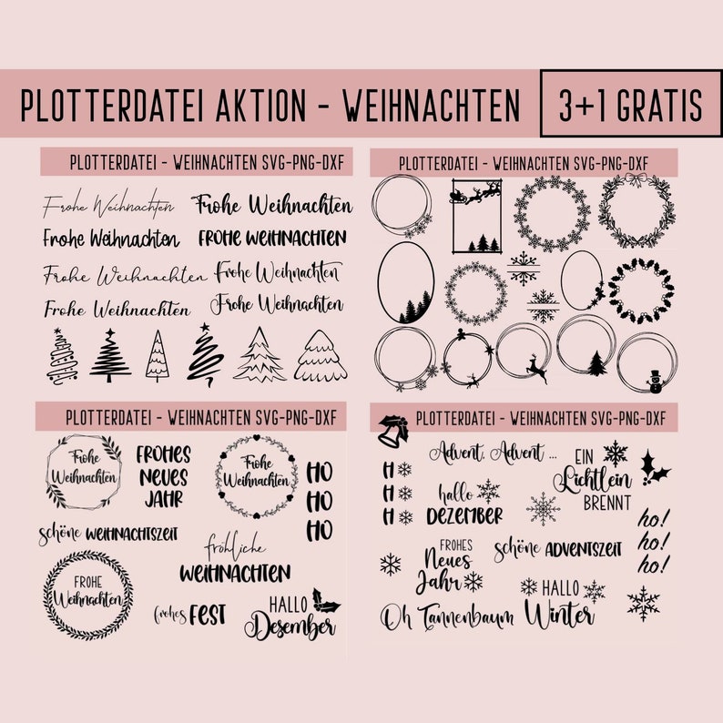 Frohe Weihnachten Plotter File Plotterdatei Weihnachten SVG - Etsy Frohe Weihnachten Plotter File Plotterdatei Weihnachten SVG - Etsy