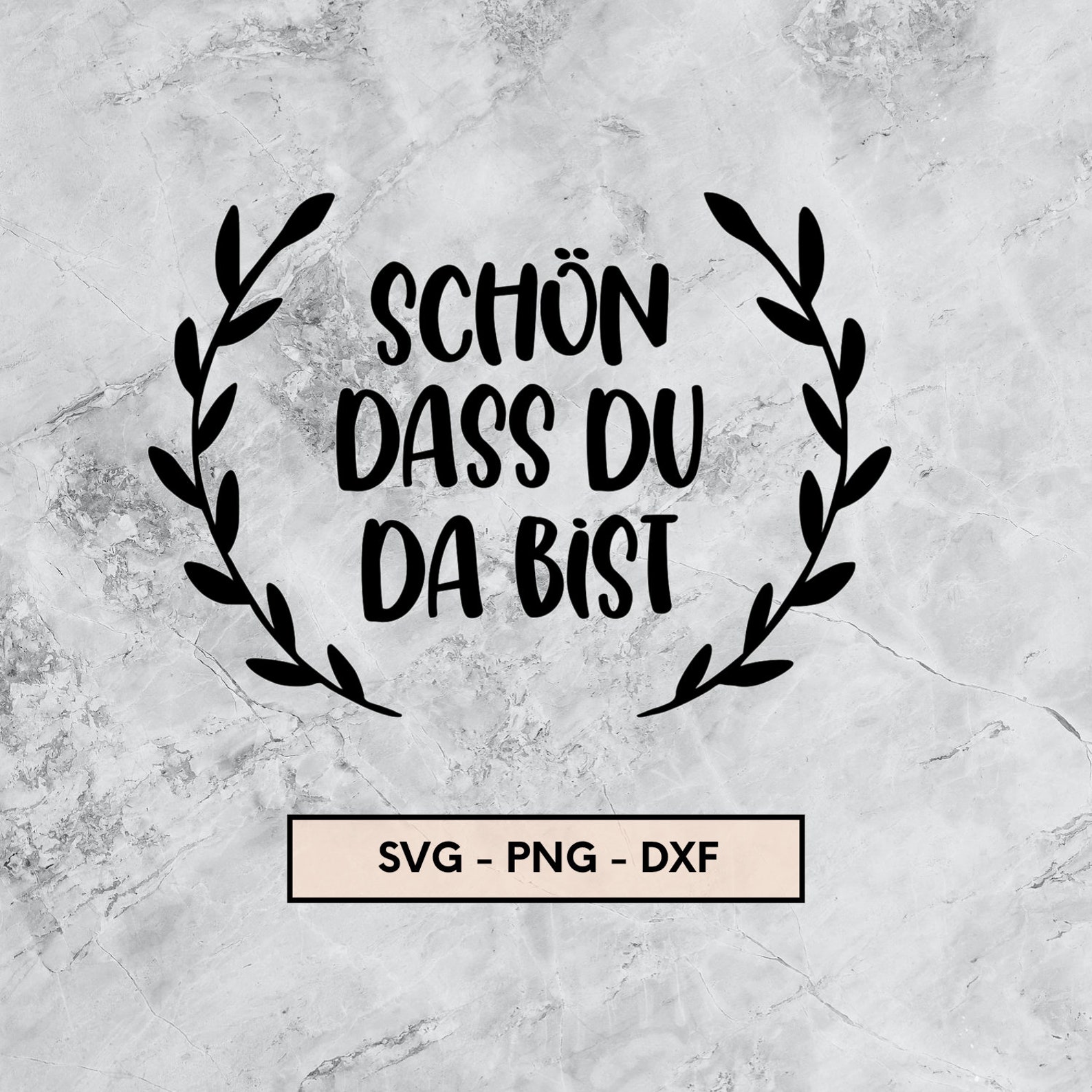 Schön Dass Du Da Bist Plotterdatei SVG PNG DXF Plotter - Etsy