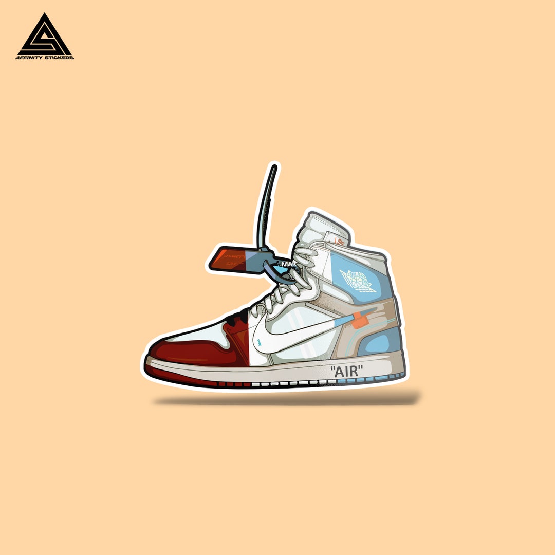 Air Jordan 1s Sticker || Vinyl Sticker, Water Bottle Sticker, Tumbler ...