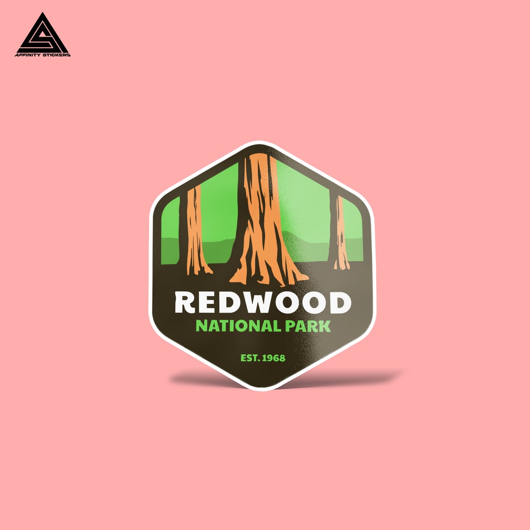 Redwood National Park Sticker || Vinyl Sticker, Water Bottle Sticker ...