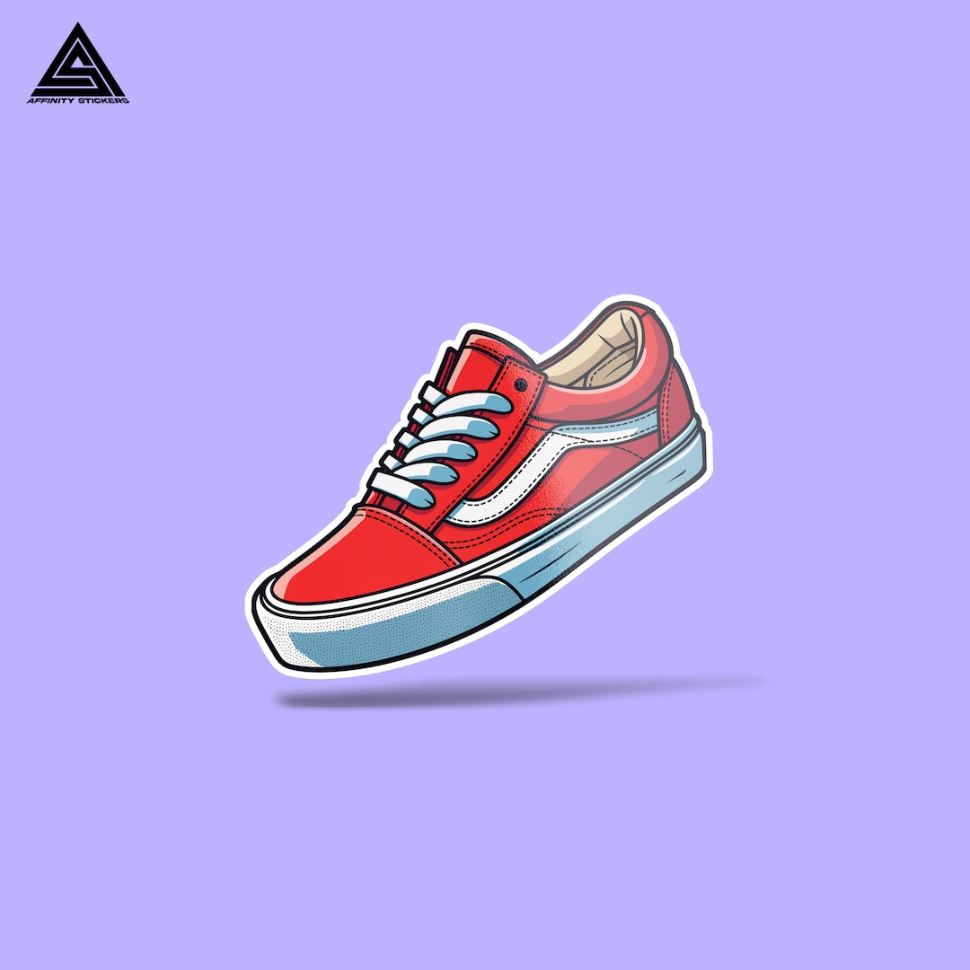 Vans Old Skool Sticker || Vinyl Sticker, Water Bottle Sticker, Tumbler ...