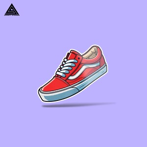 Vans Old Skool Sticker || Vinyl Sticker, Water Bottle Sticker, Tumbler ...