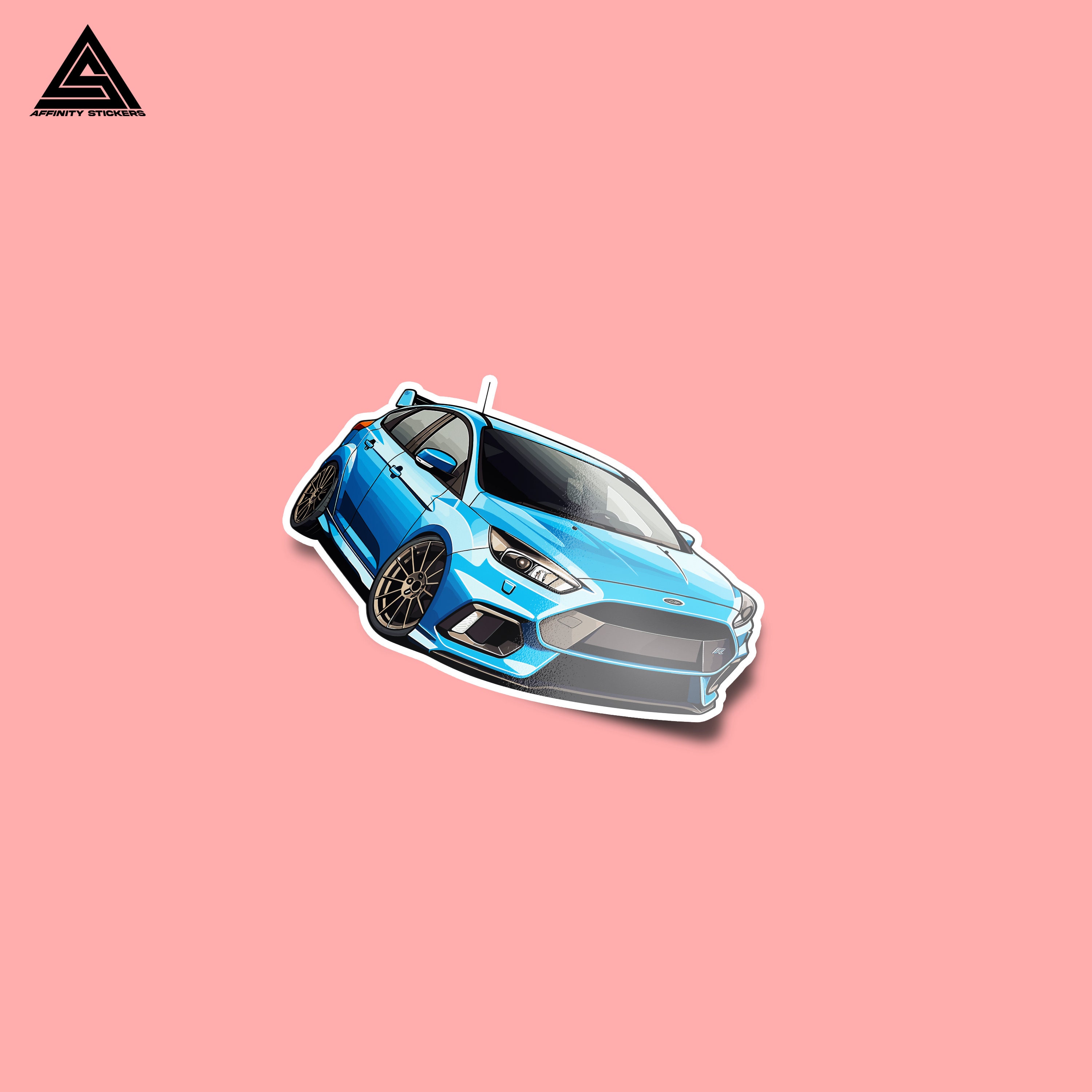 Ford Focus RS Mk3 || Vinyl Sticker, Water Bottle Sticker, Tumbler ...