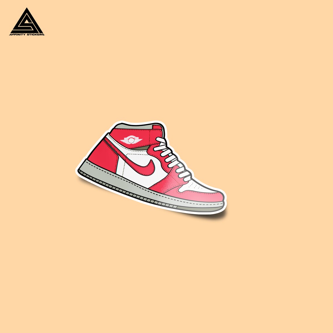 Air Jordan 1 Sticker || Vinyl Sticker, Water Bottle Sticker, Tumbler ...