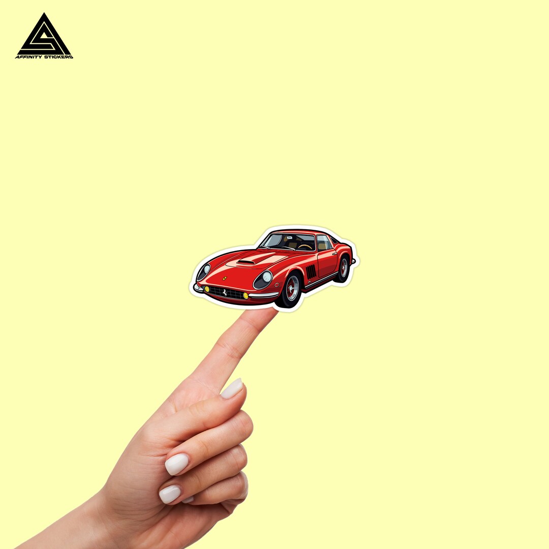 Ferrari 275 || Vinyl Sticker, Water Bottle Sticker, Tumbler Stickers ...