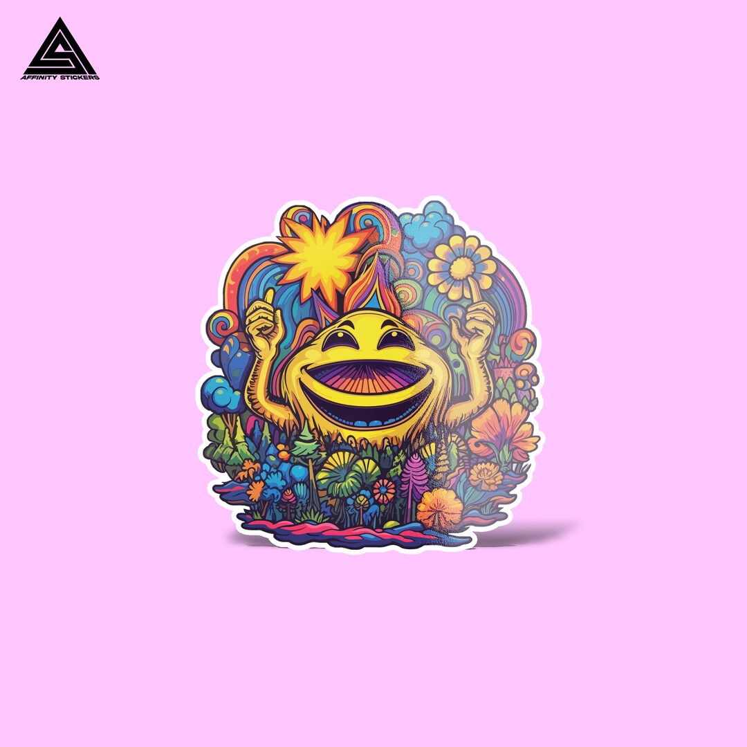Psychedelic Bliss Sticker || Vinyl Sticker, Water Bottle Sticker ...