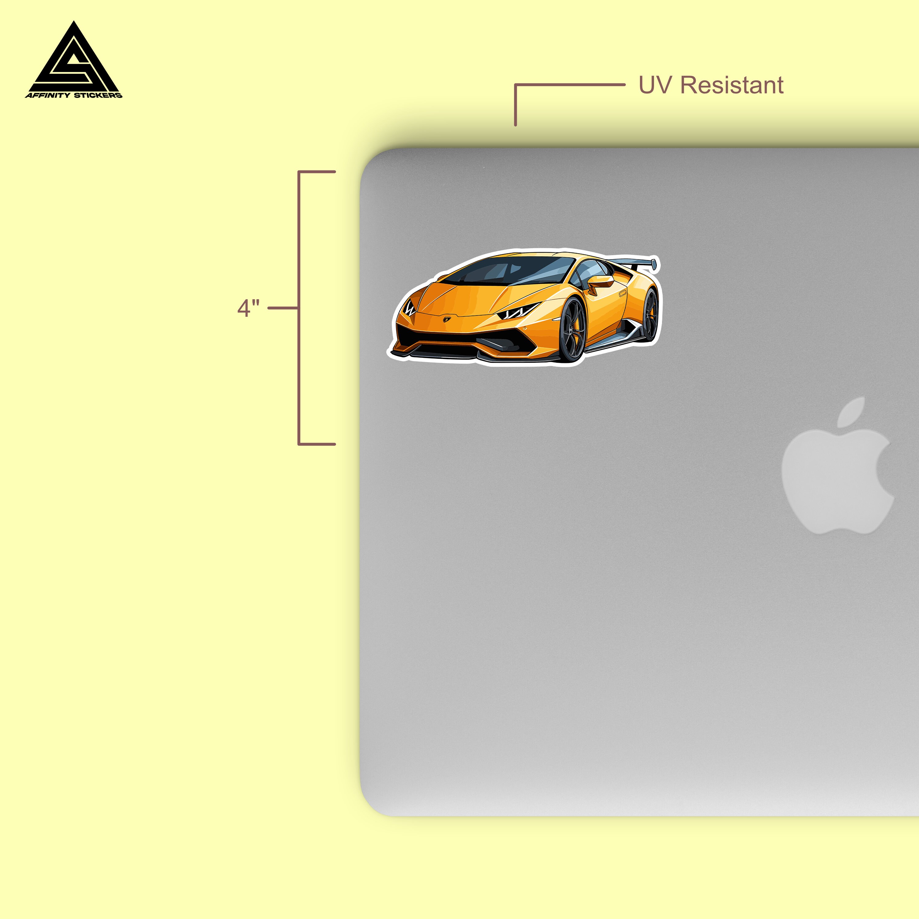 Lamborghini Huracan Vinyl Sticker, Water Bottle Sticker, Tumbler ...