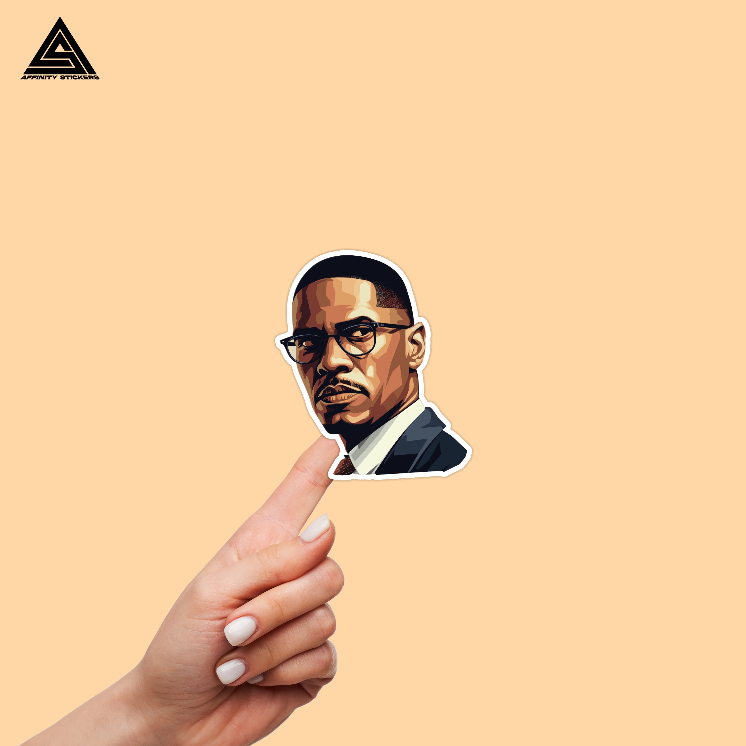 Malcolm X Sticker || Vinyl Sticker, Water Bottle Sticker, Tumbler ...