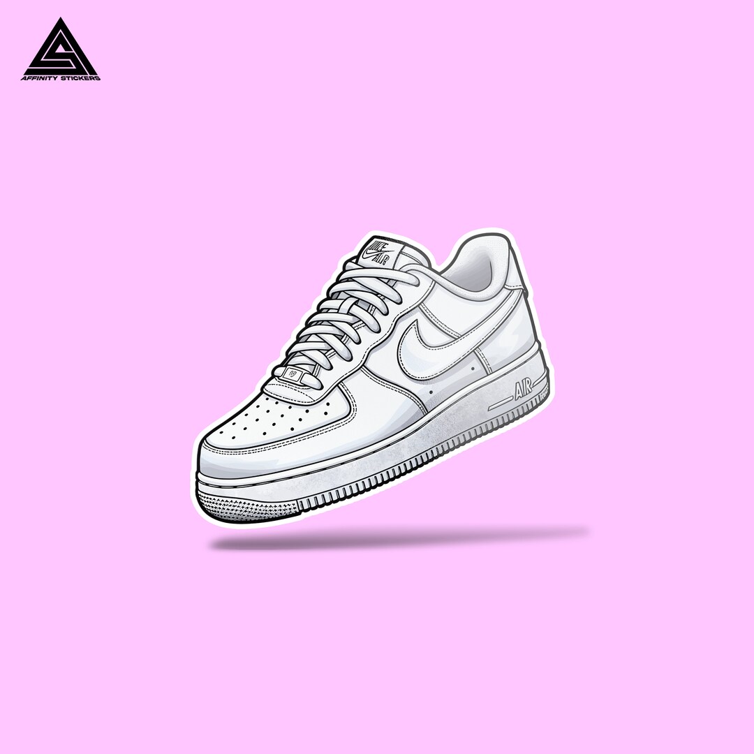 Air Force 1s Sticker || Vinyl Sticker, Water Bottle Sticker, Tumbler ...