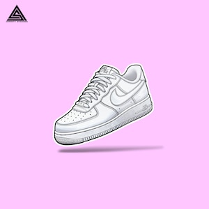 Air Force 1s Sticker || Vinyl Sticker, Water Bottle Sticker, Tumbler ...