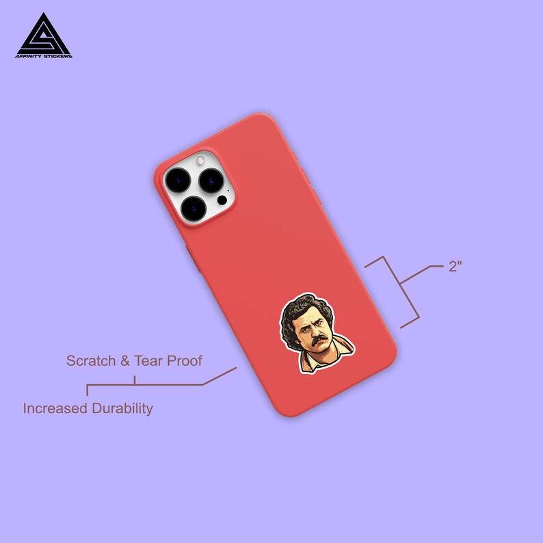 Pablo Escobar Sticker || Vinyl Sticker, Water Bottle Sticker, Tumbler ...
