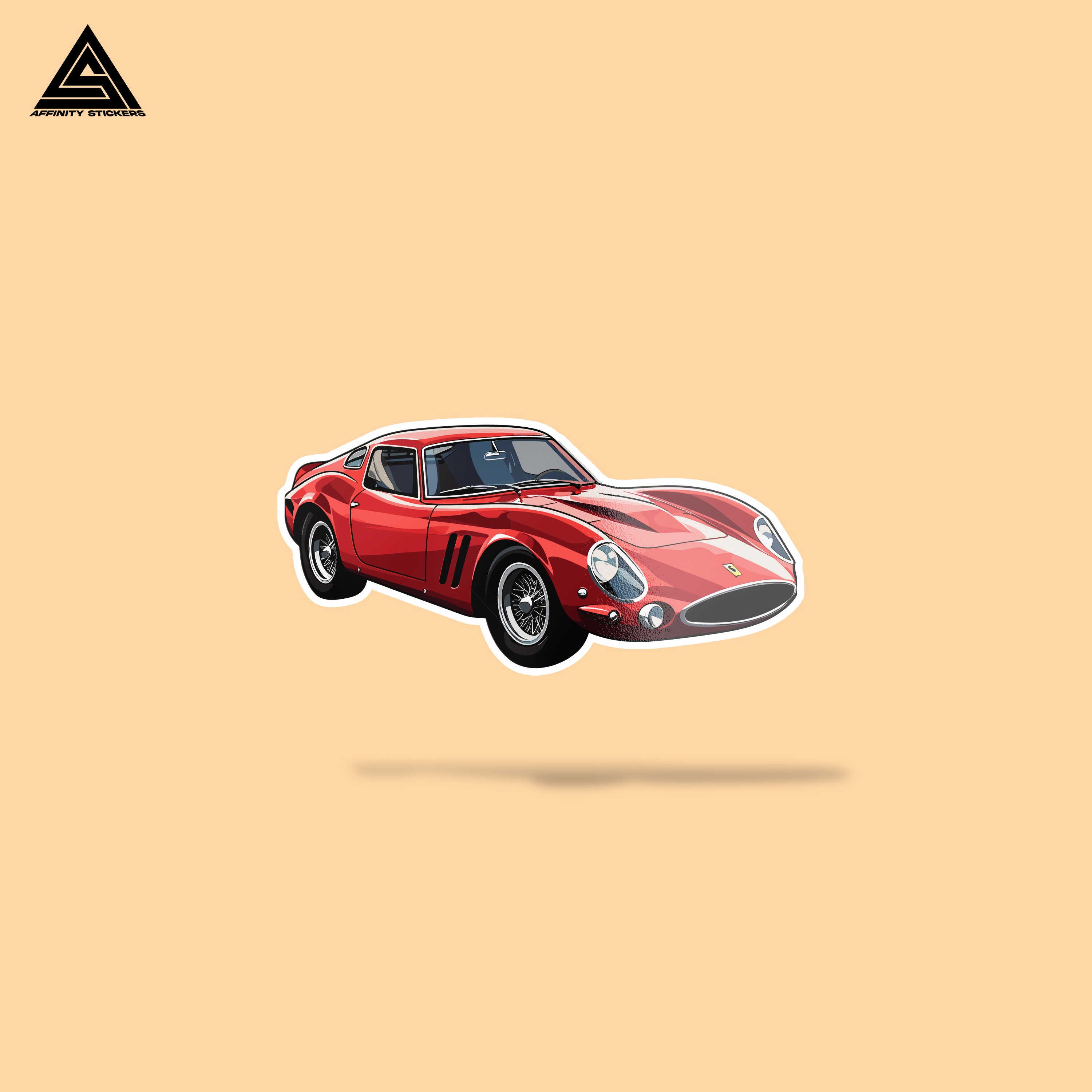 Ferrari 250 GTO || Vinyl Sticker, Water Bottle Sticker, Tumbler ...