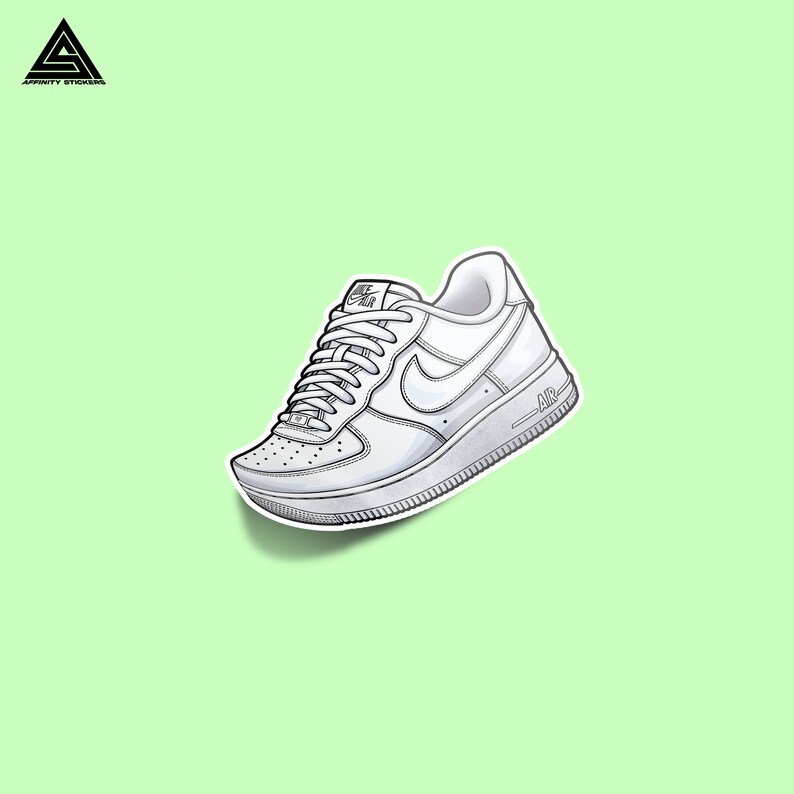 Air Force 1s Sticker Vinyl Sticker, Water Bottle Sticker, Tumbler ...