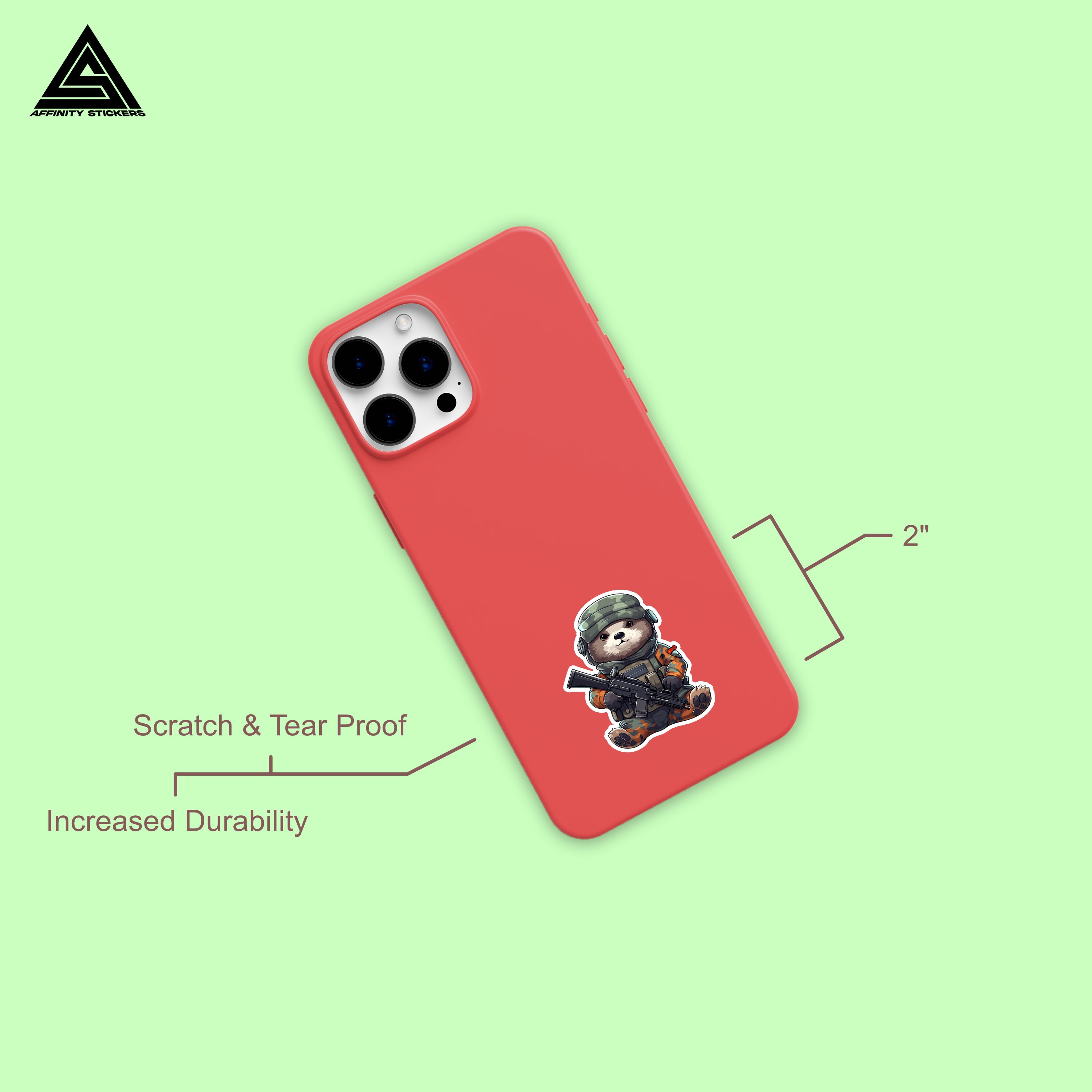 Tactical Sea Otter Sticker || Vinyl Sticker, Water Bottle Sticker ...