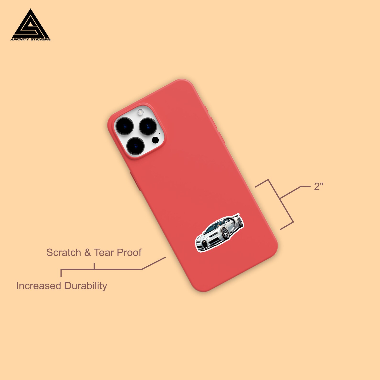 Bugatti Chiron || Vinyl Sticker, Water Bottle Sticker, Tumbler Stickers ...