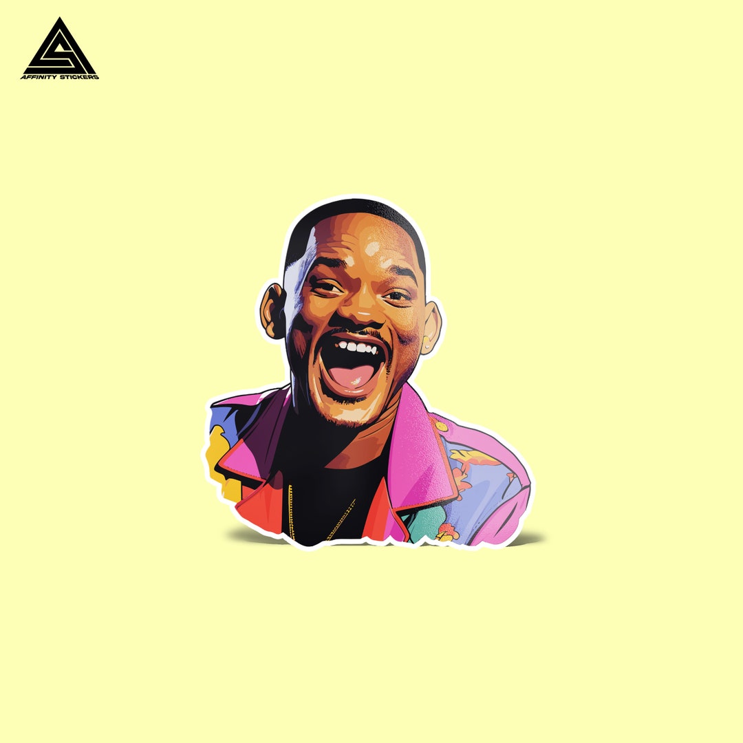 Will Smith Sticker || Vinyl Sticker, Water Bottle Sticker, Tumbler ...