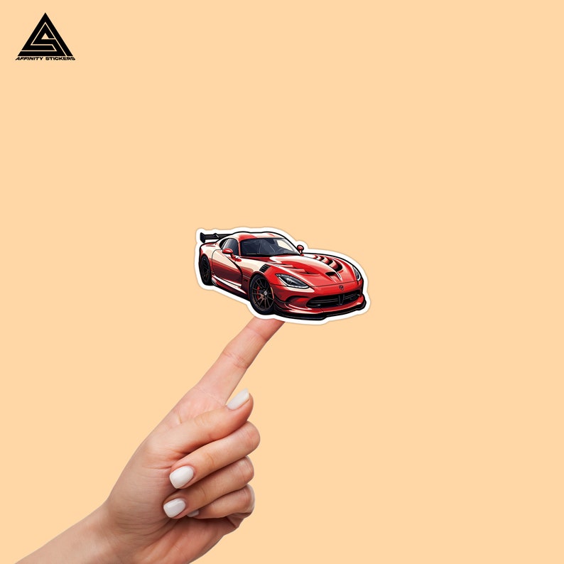 Dodge Viper GTS 1st Gen || Vinyl Sticker, Water Bottle Sticker, Tumbler ...