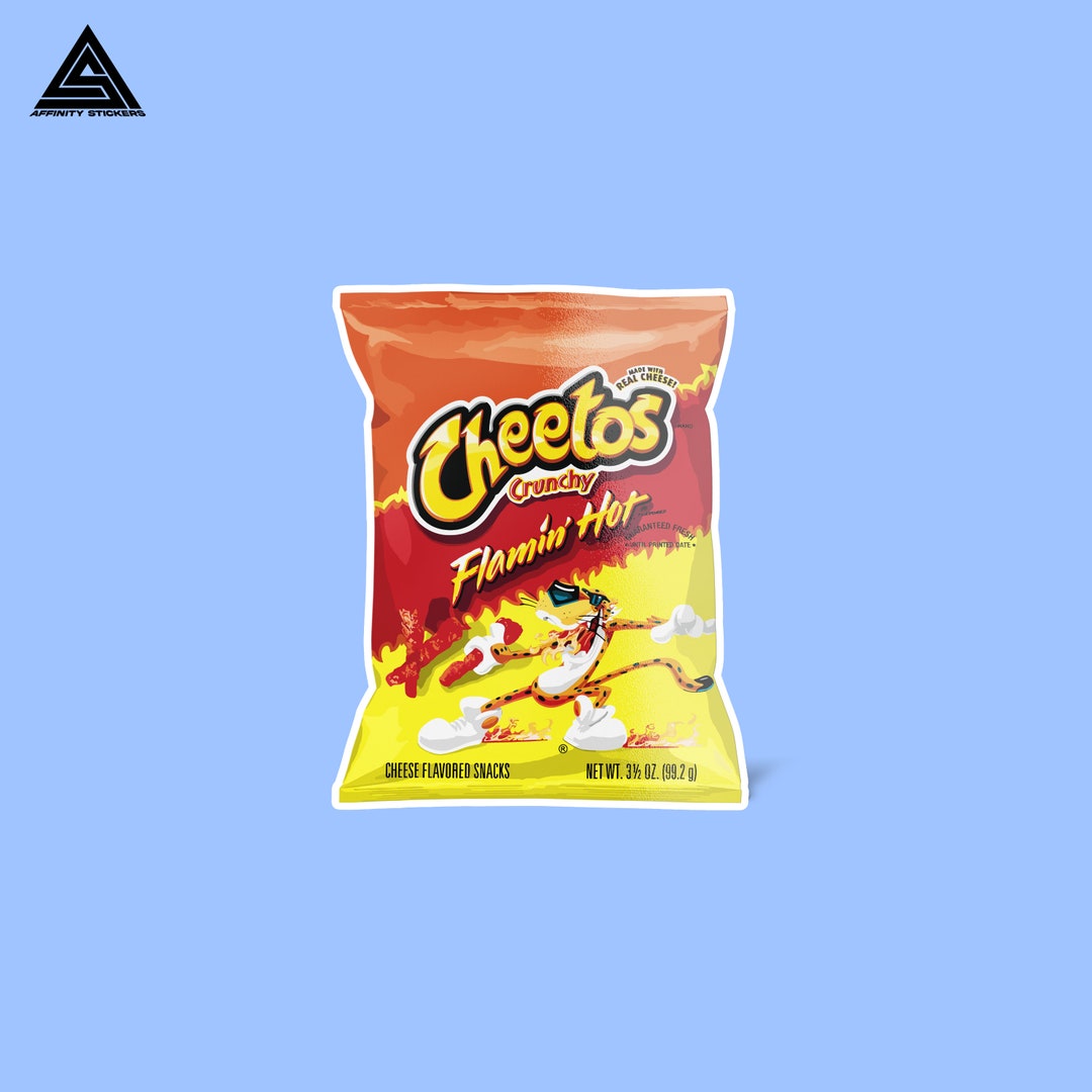 Hot Cheetos Sticker || Vinyl Sticker, Water Bottle Sticker, Tumbler ...