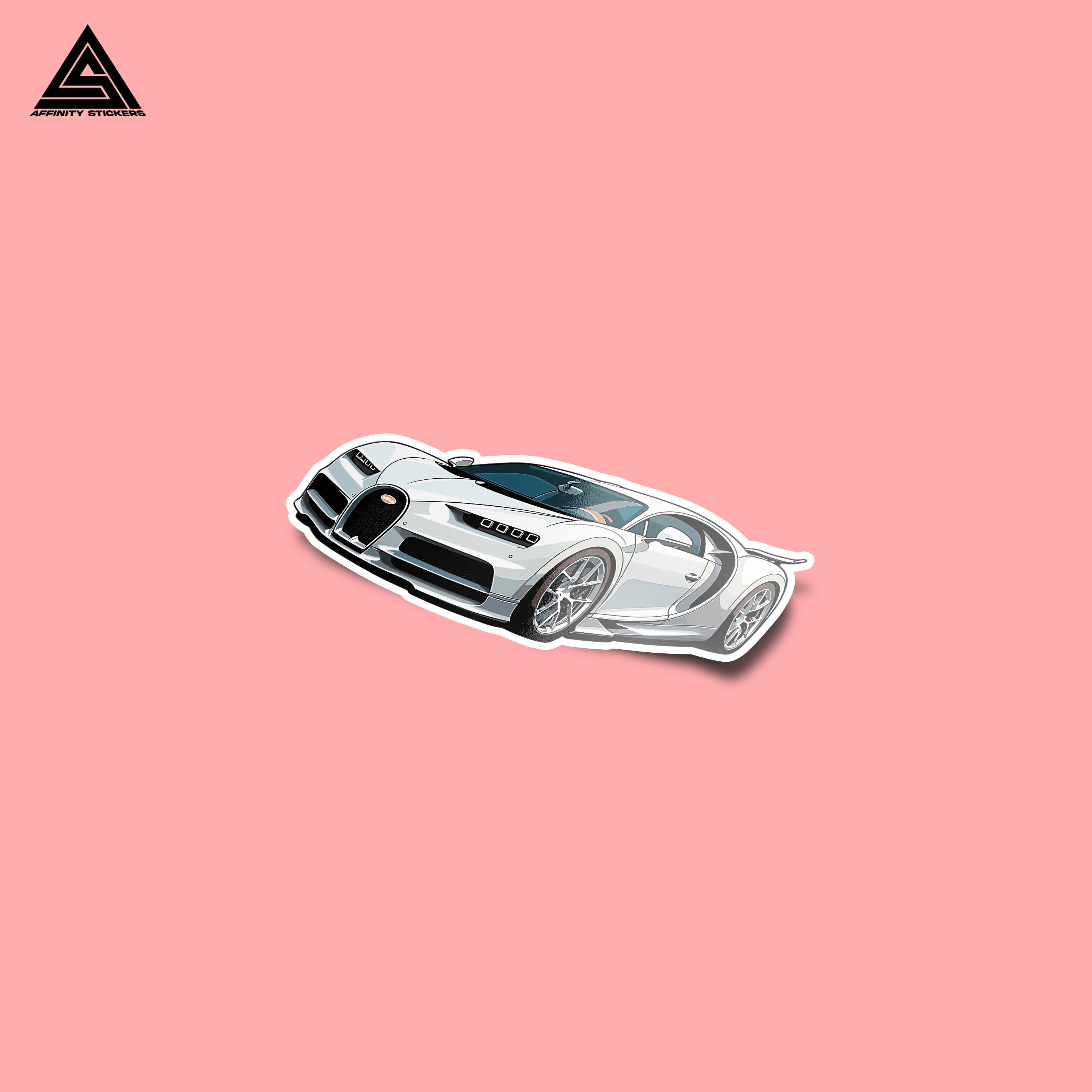 Bugatti Chiron || Vinyl Sticker, Water Bottle Sticker, Tumbler Stickers ...