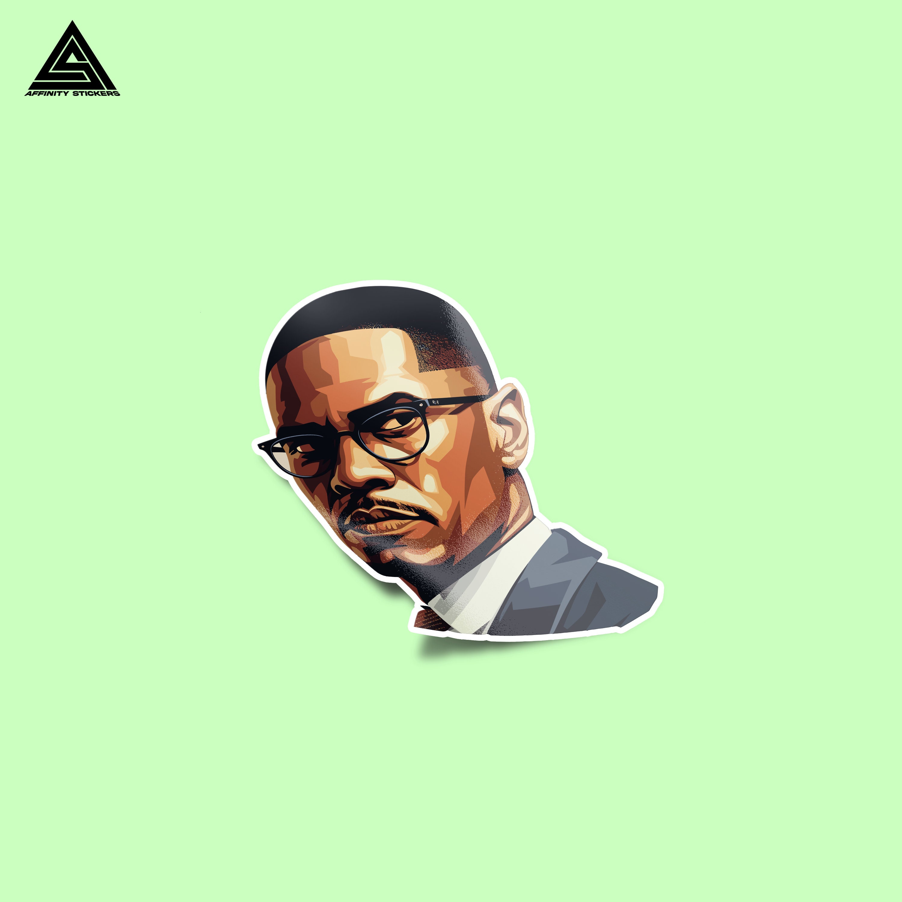 Malcolm X Sticker || Vinyl Sticker, Water Bottle Sticker, Tumbler ...
