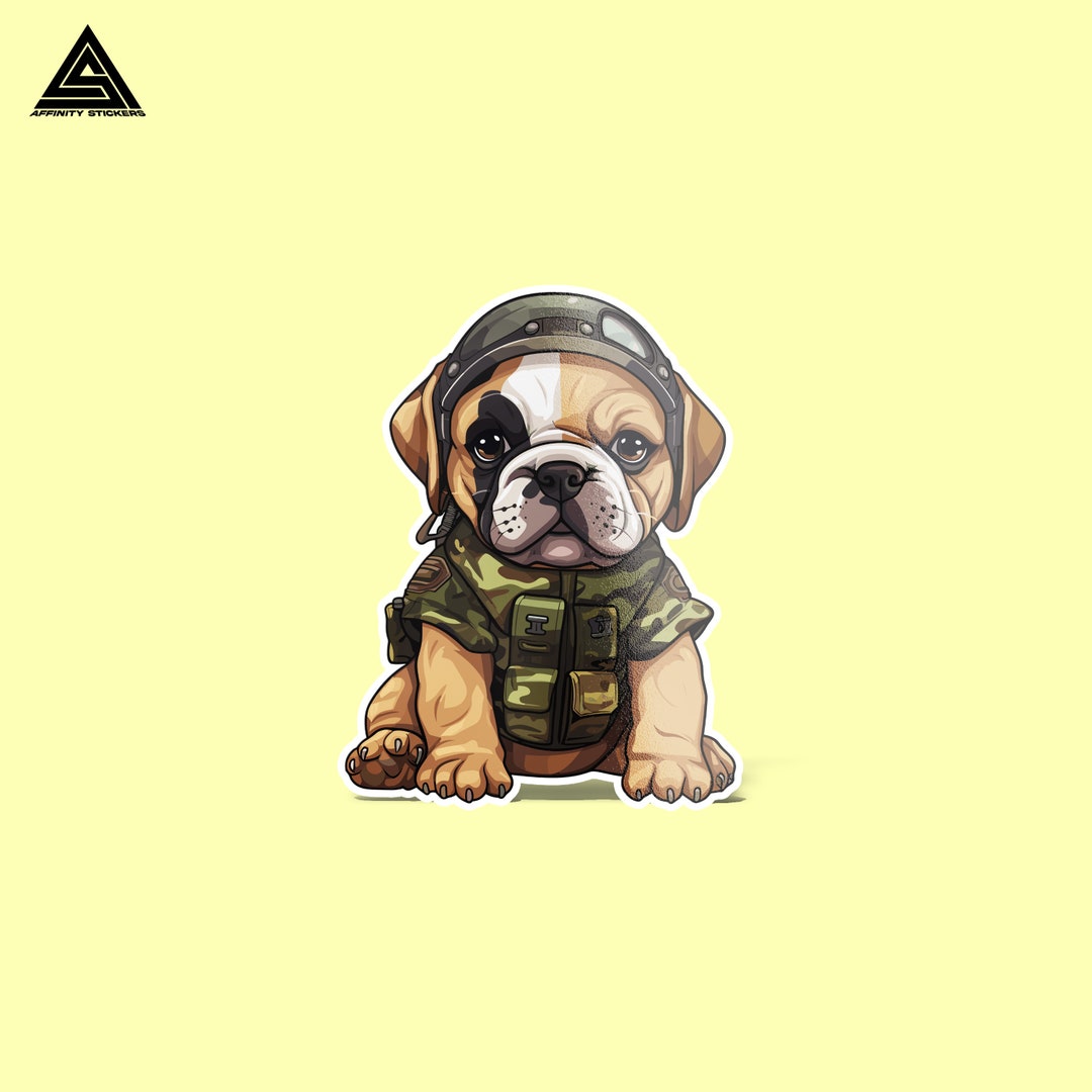 Tactical Bulldog Sticker || Vinyl Sticker, Water Bottle Sticker ...