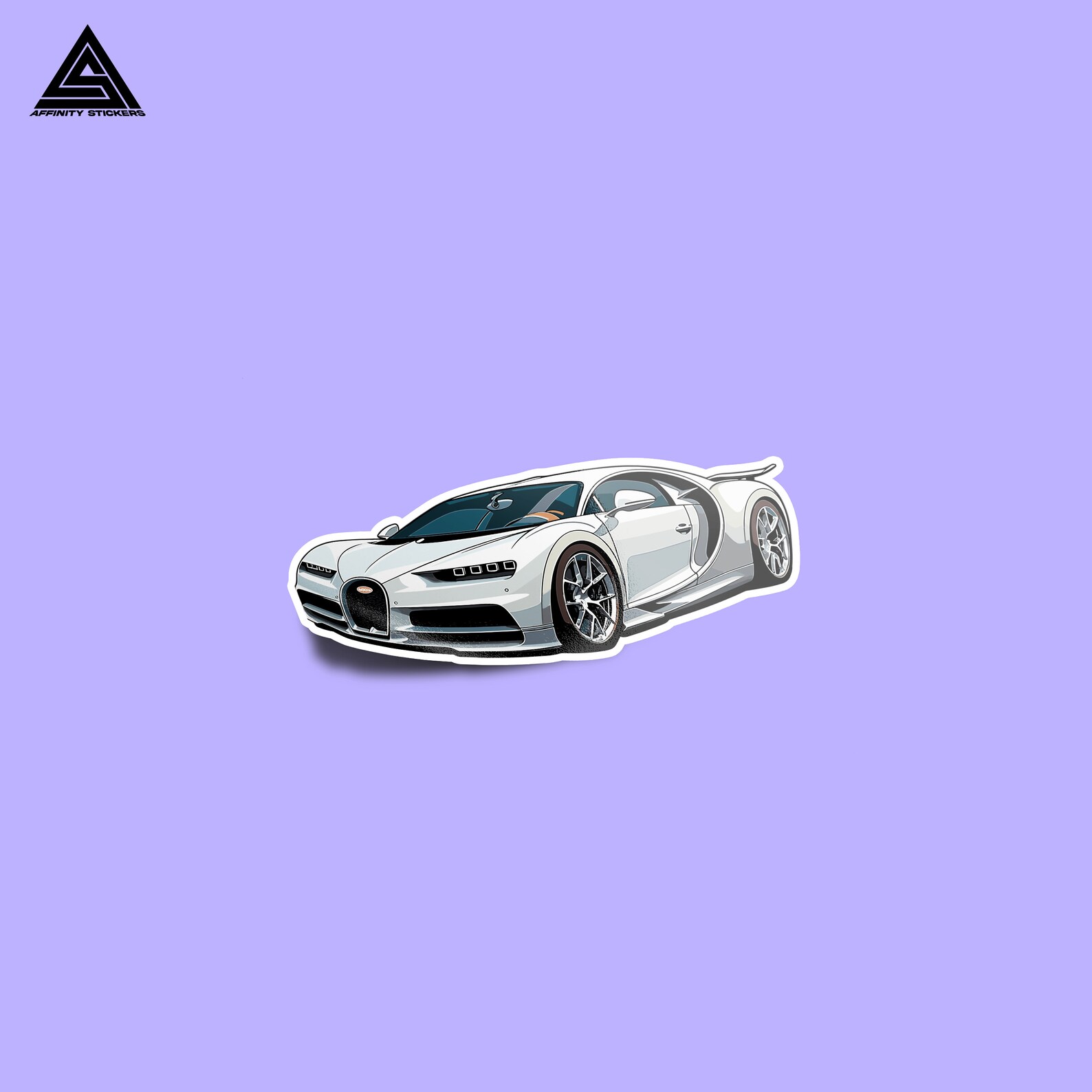 Bugatti Chiron || Vinyl Sticker, Water Bottle Sticker, Tumbler Stickers ...