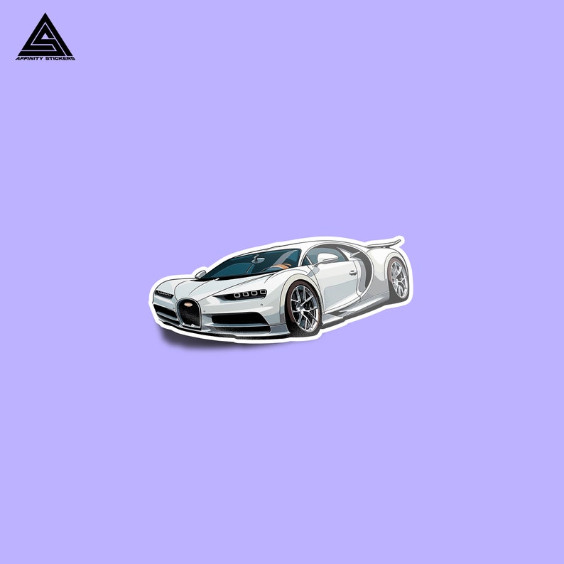Bugatti Chiron Vinyl Sticker Water Bottle Sticker Tumbler - Etsy