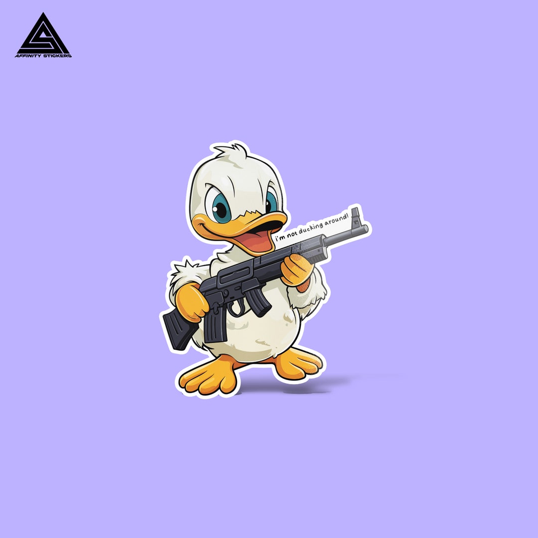 Not Ducking Around Sticker || Vinyl Sticker, Water Bottle Sticker ...