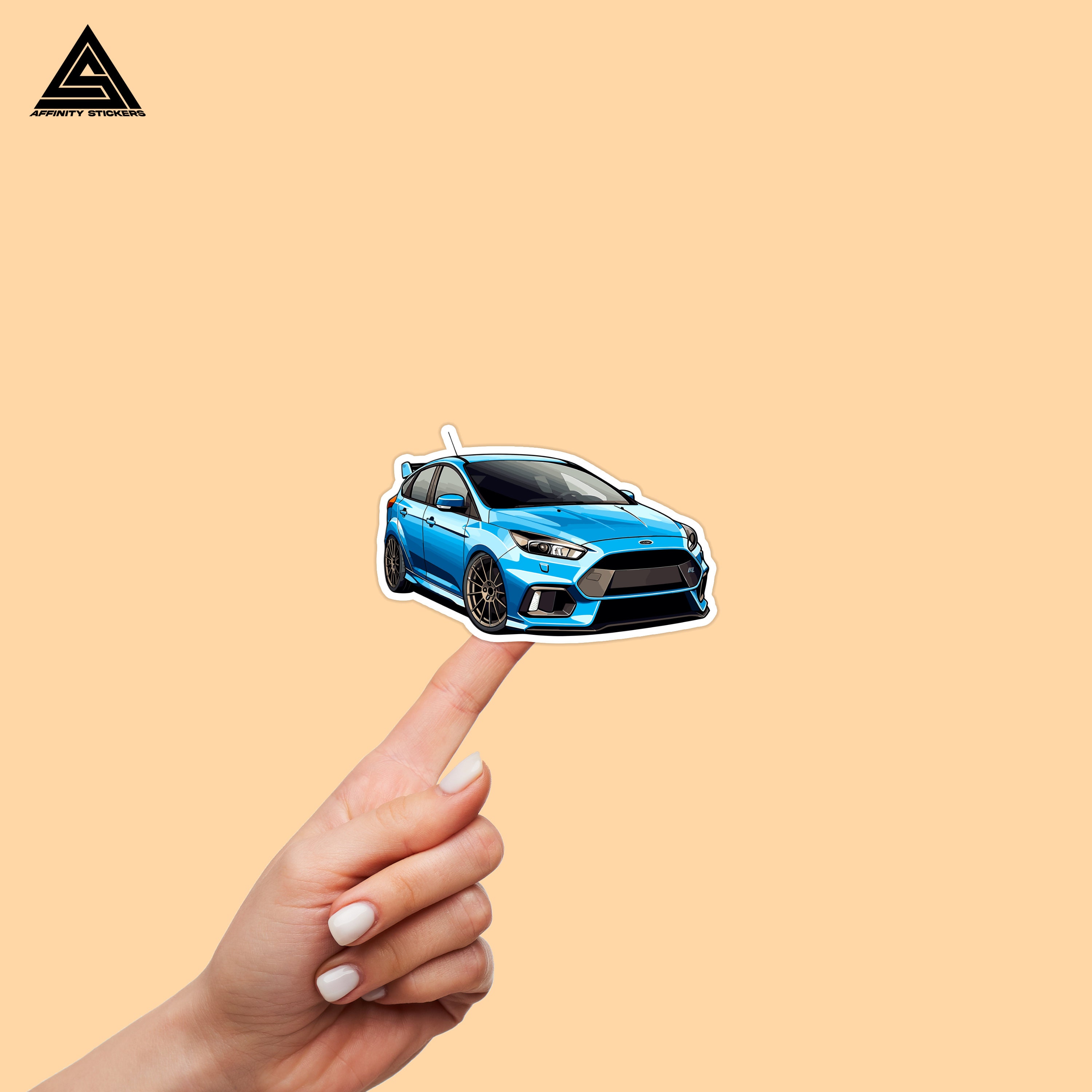 Ford Focus RS Mk3 || Vinyl Sticker, Water Bottle Sticker, Tumbler ...