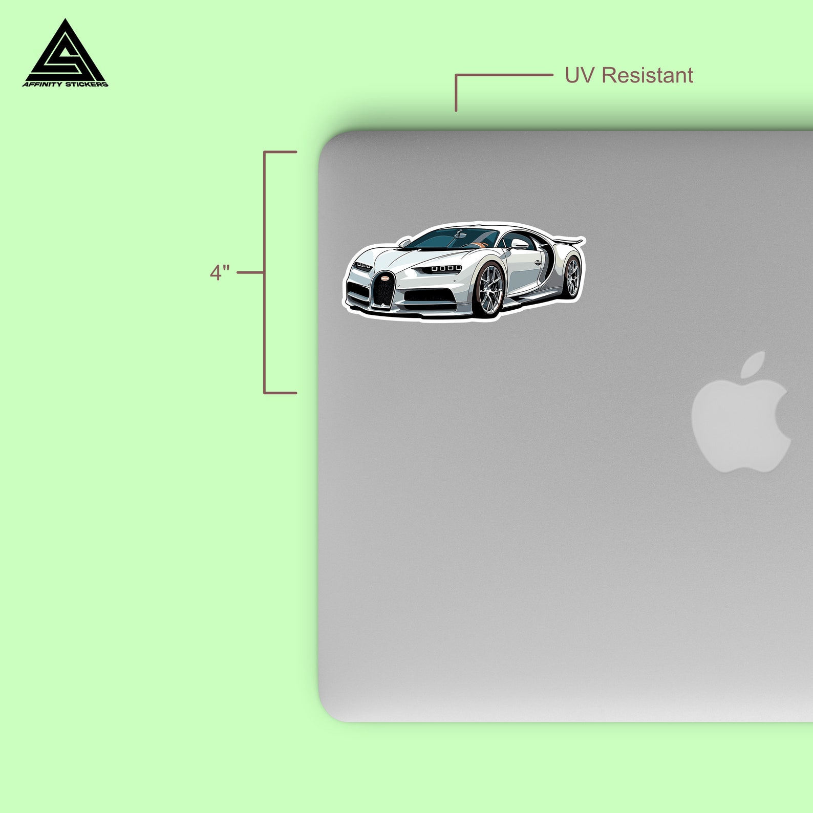 Bugatti Chiron || Vinyl Sticker, Water Bottle Sticker, Tumbler Stickers ...