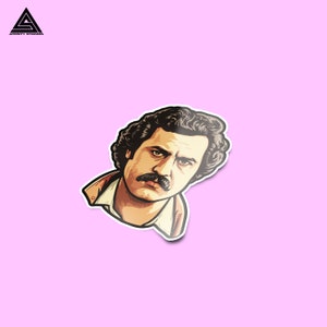 Pablo Escobar Sticker Vinyl Sticker Water Bottle Sticker - Etsy
