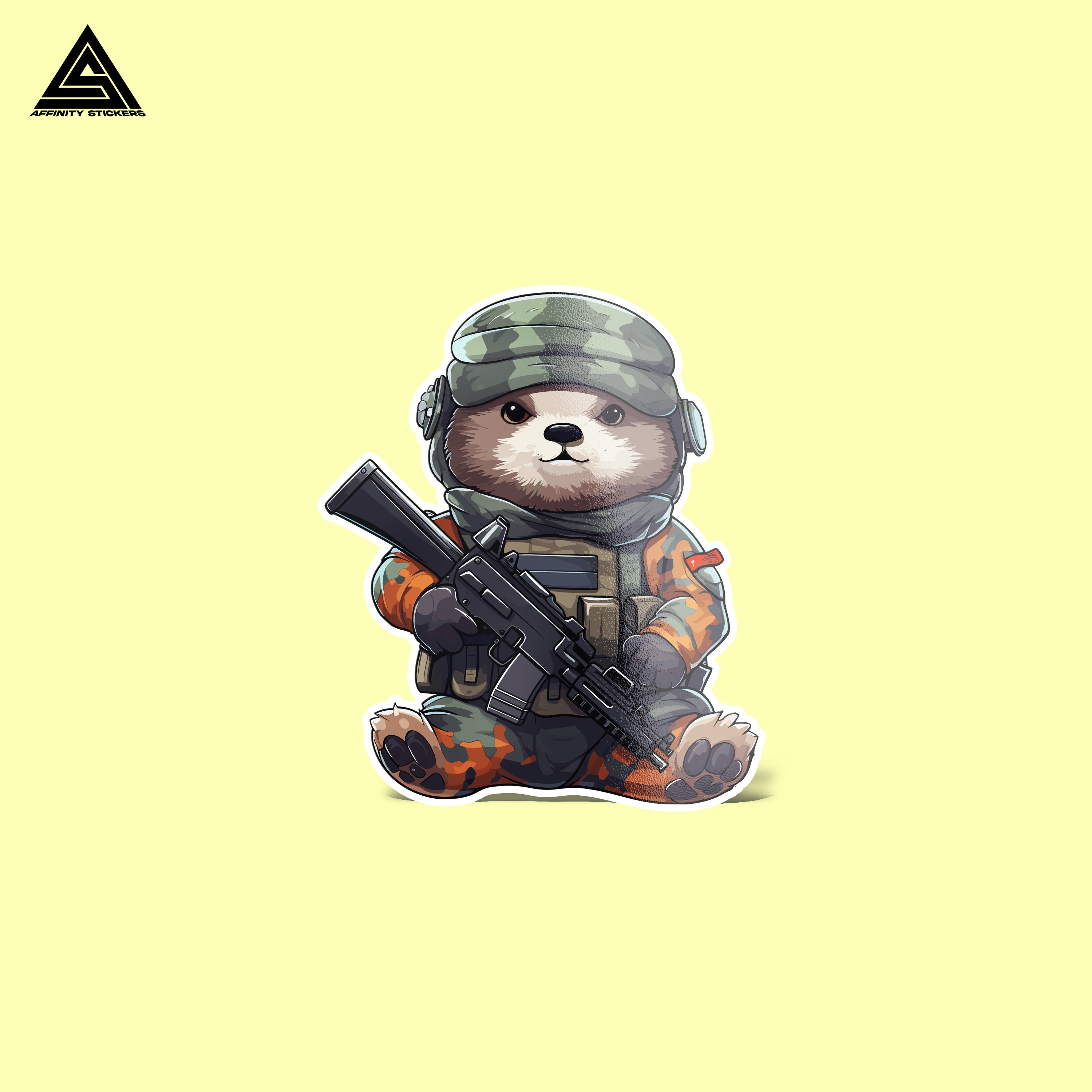 Tactical Sea Otter Sticker || Vinyl Sticker, Water Bottle Sticker ...